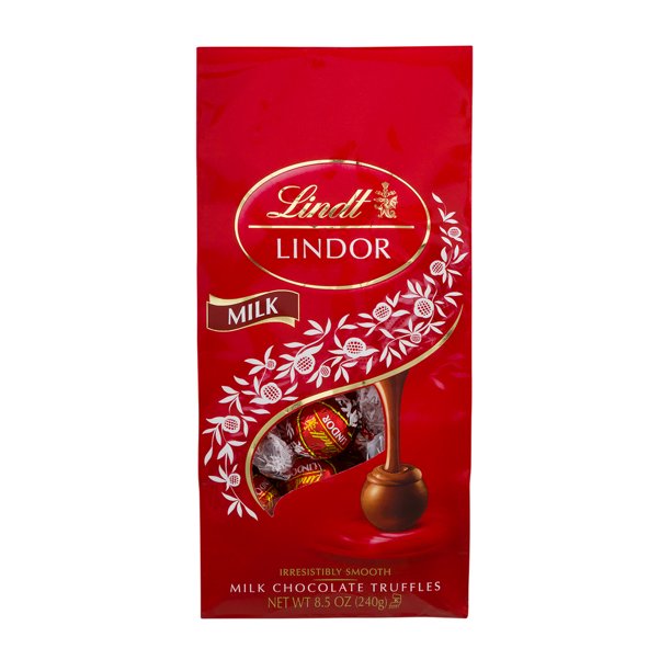 Lindt Lindor Milk Chocolate Candy Truffles, 8.5 oz Bag - Walmart.com ...