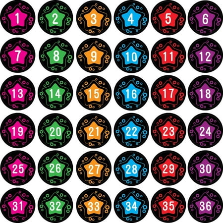 48 Pieces Number Spot Markers and Labels Classroom Line-up Spots ...