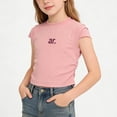 Bxsruta Girls Toddler Big Kid Cotton Round Neck Short Sleeve T-Shirt ...