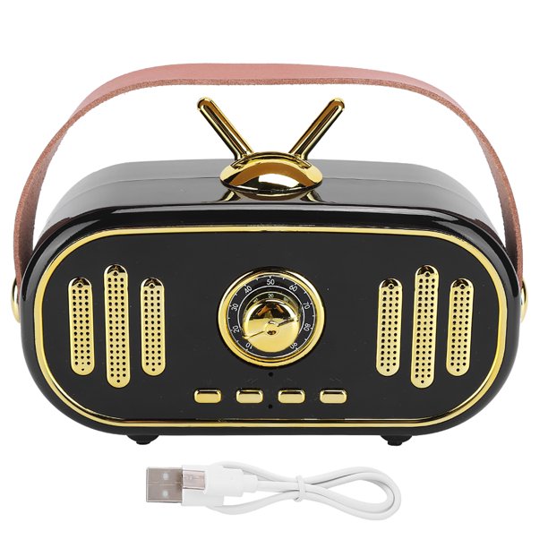 Mini Portable Retro Wireless Bluetooth Speaker Rechargeable Plugin Card ...