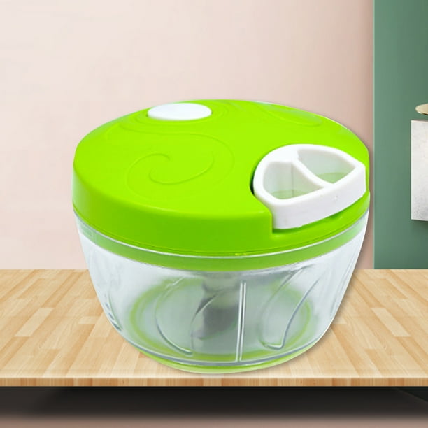 Labymos Food Processor Hand-Powered Mixer Blender Chopper Stainless ...