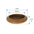 Kouboo La Jolla Rattan Fruit Bowl, Handmade Rattan Round Bowl for Fruit ...
