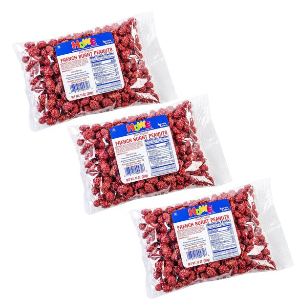 Howe Original French Burnt Peanuts Crunchy Candy Coated 3 Bags ...