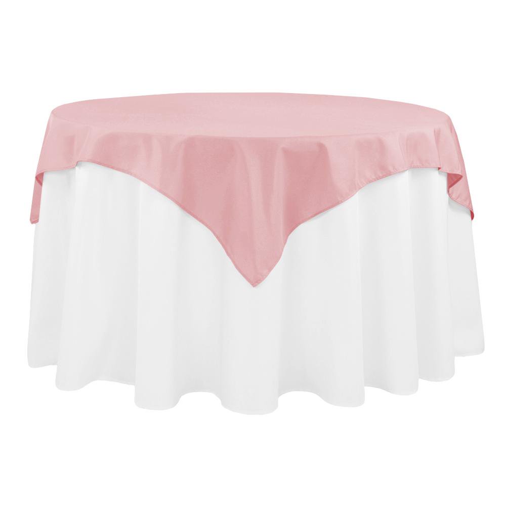 1 Pc, Polyester Square 54" Overlay/Tablecloth - Dusty Rose/Mauve For ...