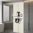 Letter J Window Privacy Film, Monogram Words Static Cling UV Sun ...