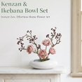 XIBUFE Japanese Ikebana Flower Frog Vase Set-1.57In White Stainless ...