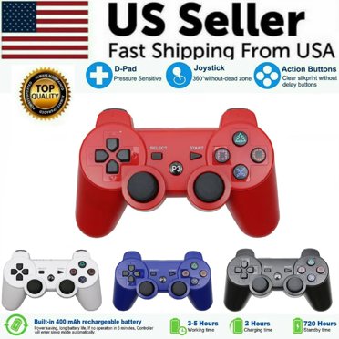 Restored PlayStation 3 Dualshock Black Controller (Refurbished ...