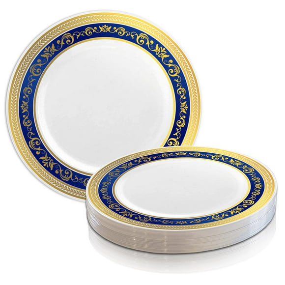 Blue Rim Plates