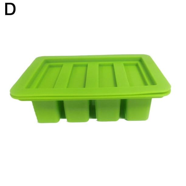Food Grade Multipurpose Rectangular Silicone Butter Mold with Lid New ...
