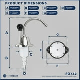 TMC Rocket Hand Pump, Galley Hand Pump, Flipper Pump, RV Manual Water ...