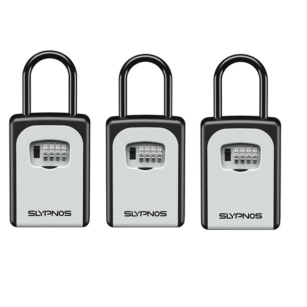 Key Lock Box, 3x SLYPNOS Car Key Storage, Combination Lockbox with ...