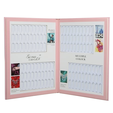 Nail Color Card Book 120 Slots Nail Tips Store Nail Polish Color Board ...