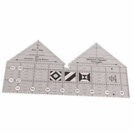 Quilting Templates Guide,Ruler Grids 45/60/90 Degree Quarter Triangle ...
