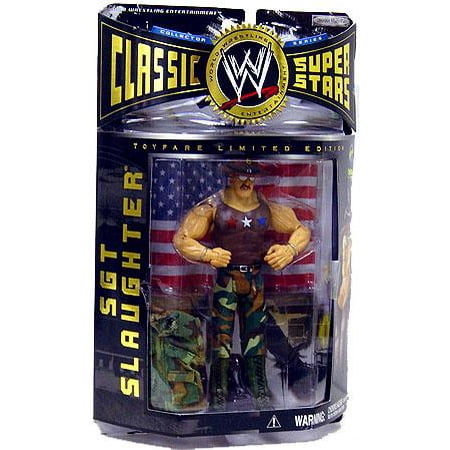 All American Sgt Slaughter Action Figure WWE Wrestling - Walmart.com