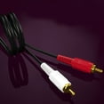 2 RCA Plug Male to 2 RCA Male Adapter Music Audio Video AV AUX Cable ...