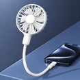 Type C Portable Fan Desktop Small Fan Dormitory Low Noise Power Adapter ...