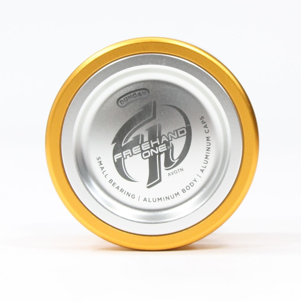 Freehand ONE AL Small Bearing Yo-Yo - Aluminum YoYo (Yellow with Silver ...