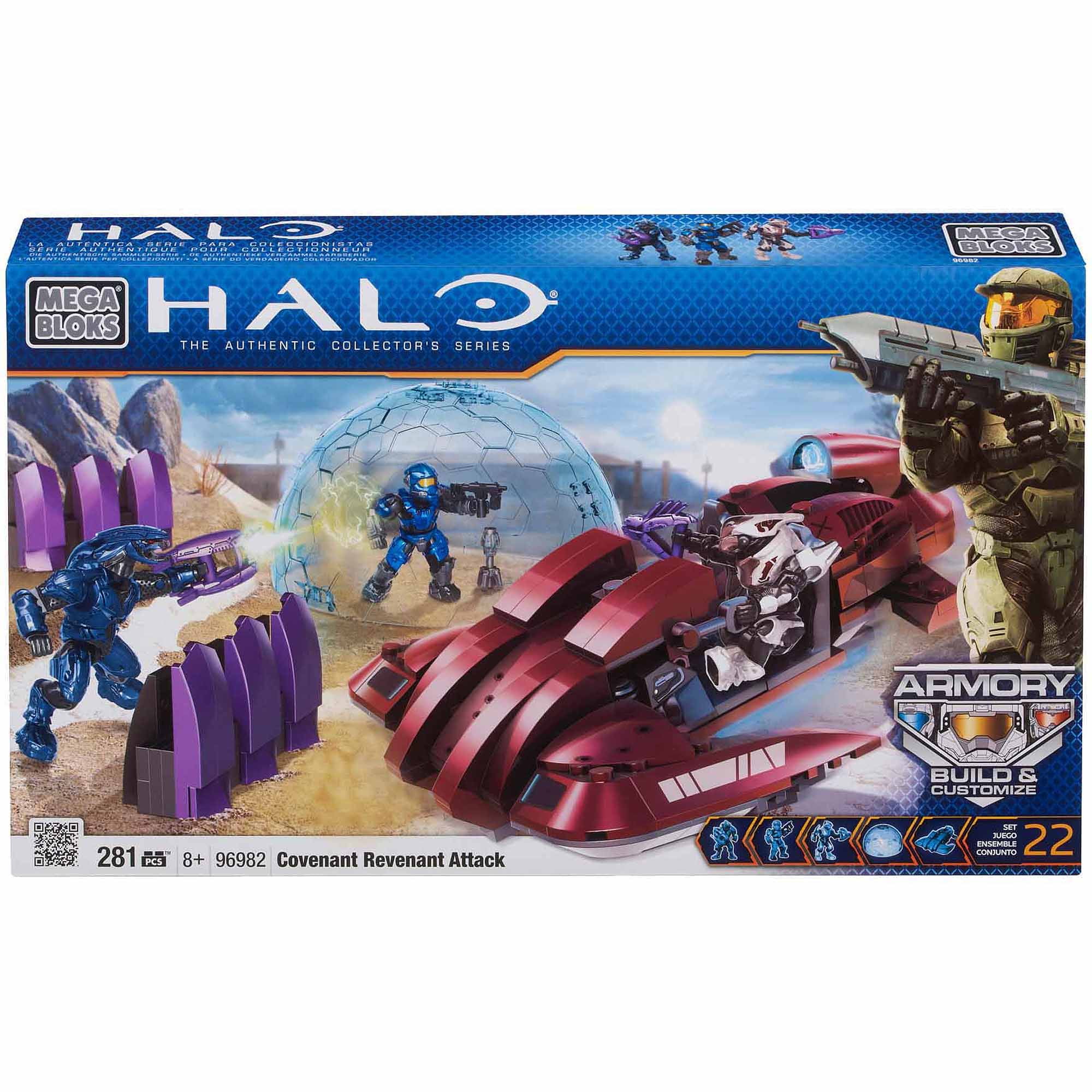 Mega Bloks Halo Covenant Revenant Attack Building Set - Walmart.com ...