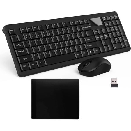 Wireless Keyboard and Mou Combo 2.4 Full Size External Cordless ...