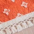 Aximioll Burnt Orange Boho Tufted Table Runner 12x72 Inch with Tassel ...