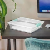 Sterilite Large Clip Storage Box, 12 Pack, & Small Clip Storage Box, 6 ...