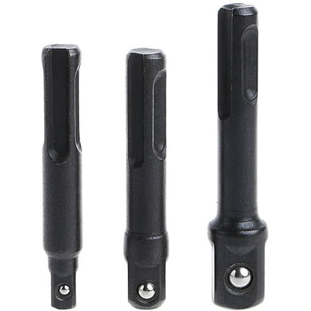 3-Piece SDS Plus Socket Screwdriver Set 1/4 "/ 3/8" 1/2 "Chuck Adapter ...