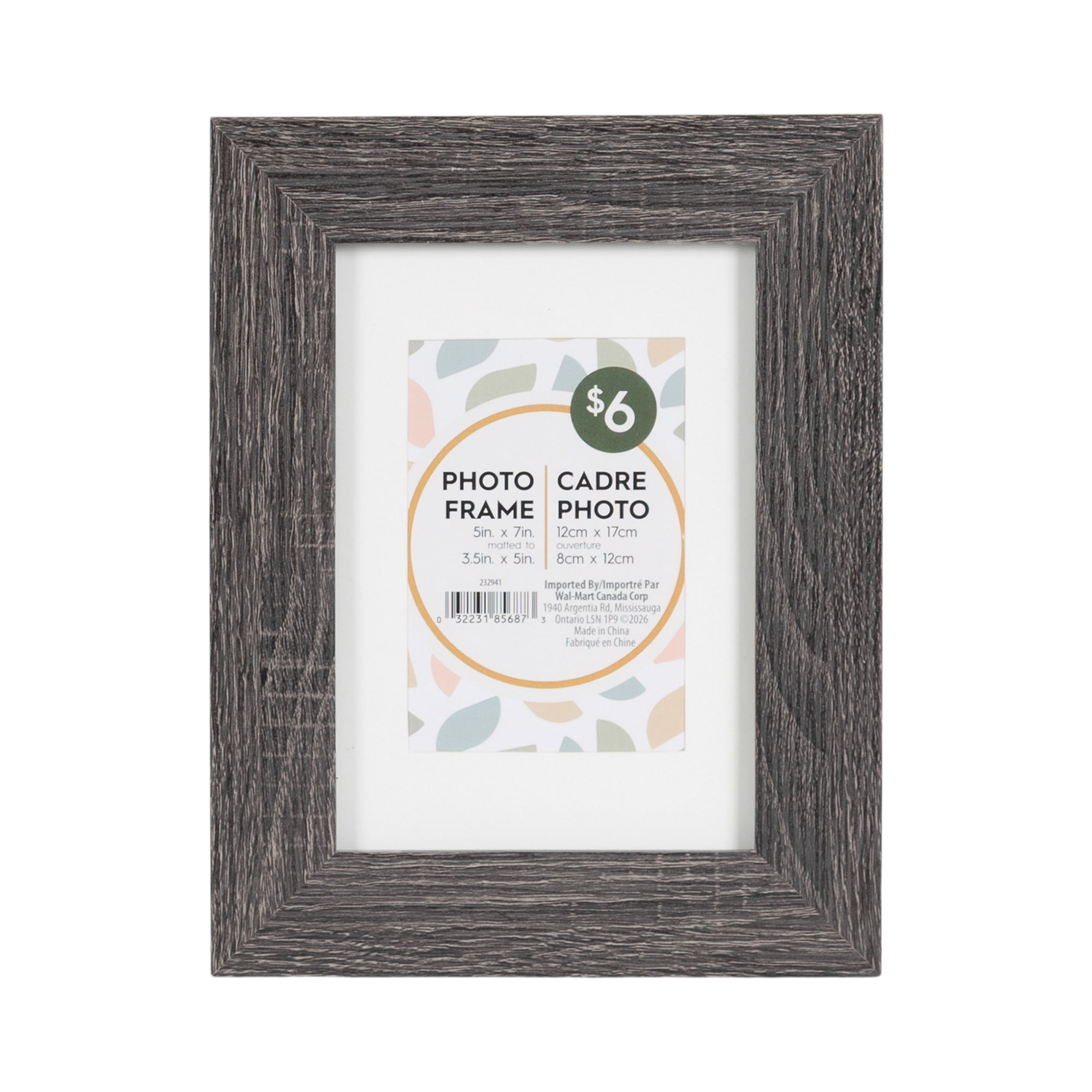 Click here for Designovation Tinta 5x7 Matted To 3.5x5 Grey Pictu... prices