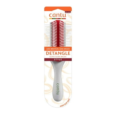 Cantu Ultra Glide Detangling Brush for Thick and Curly Hair, White ...