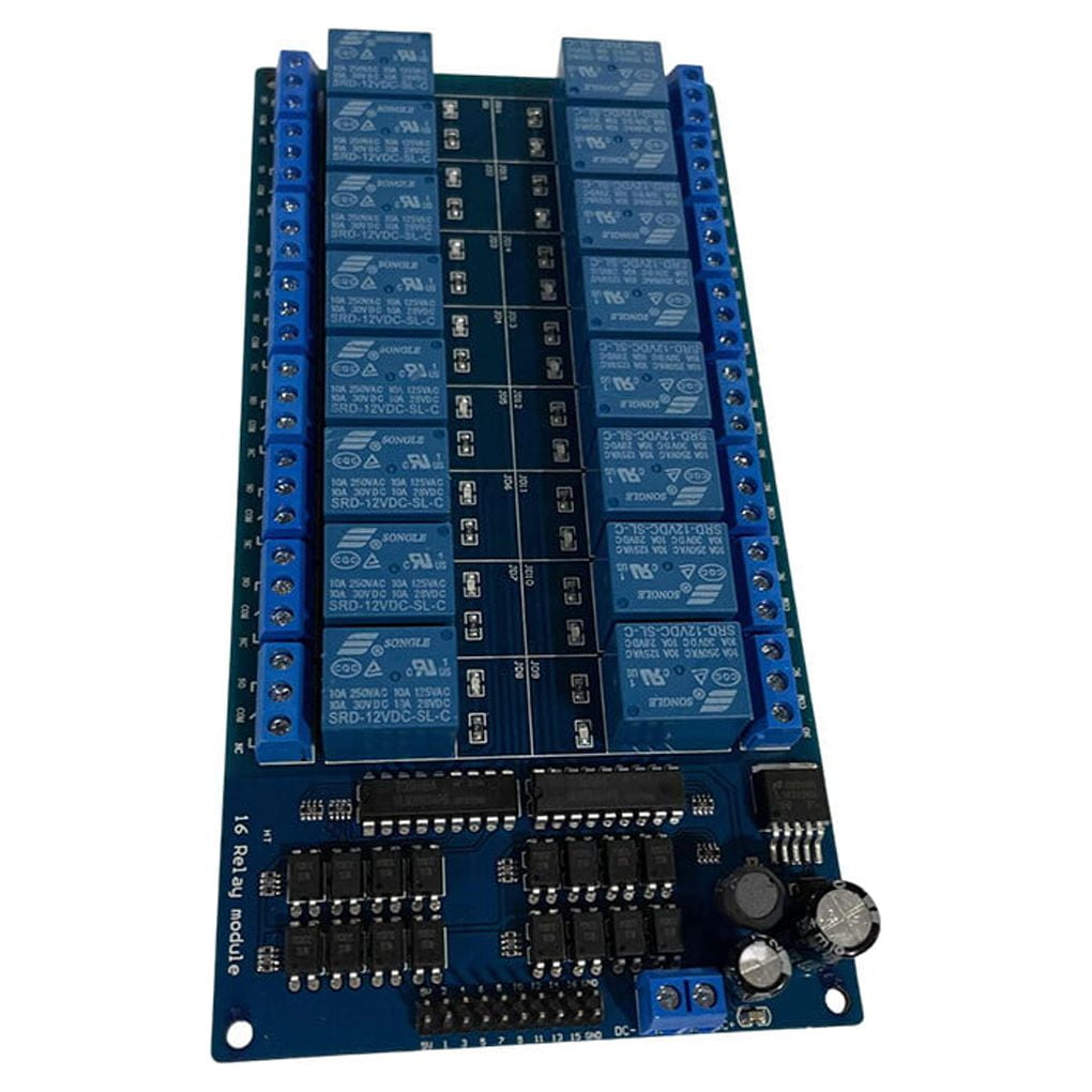 12V 16 Channel Relay Board Module Optocoupler LED optocoupler 16 ...