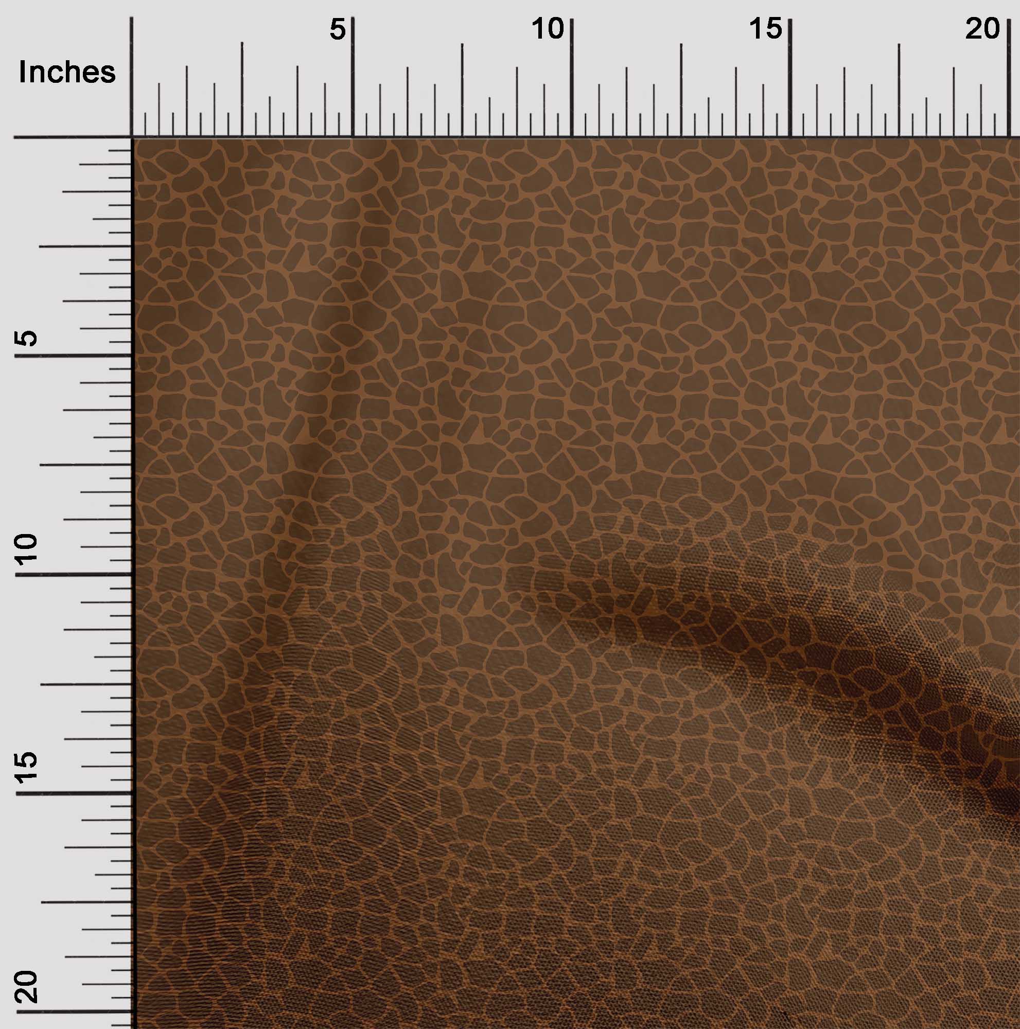 oneOone Viscose Chiffon Medium Brown Fabric Giraffe Animal Skin Sewing ...