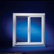 Duo Corp Double Slider Utility Window, 2 X 2 ft, Solid Vinyl with Home ...