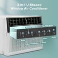 Auseo 8100BTU (12000BTU ASHRAE) Window Air Conditioner - Cools 550 Sq ...