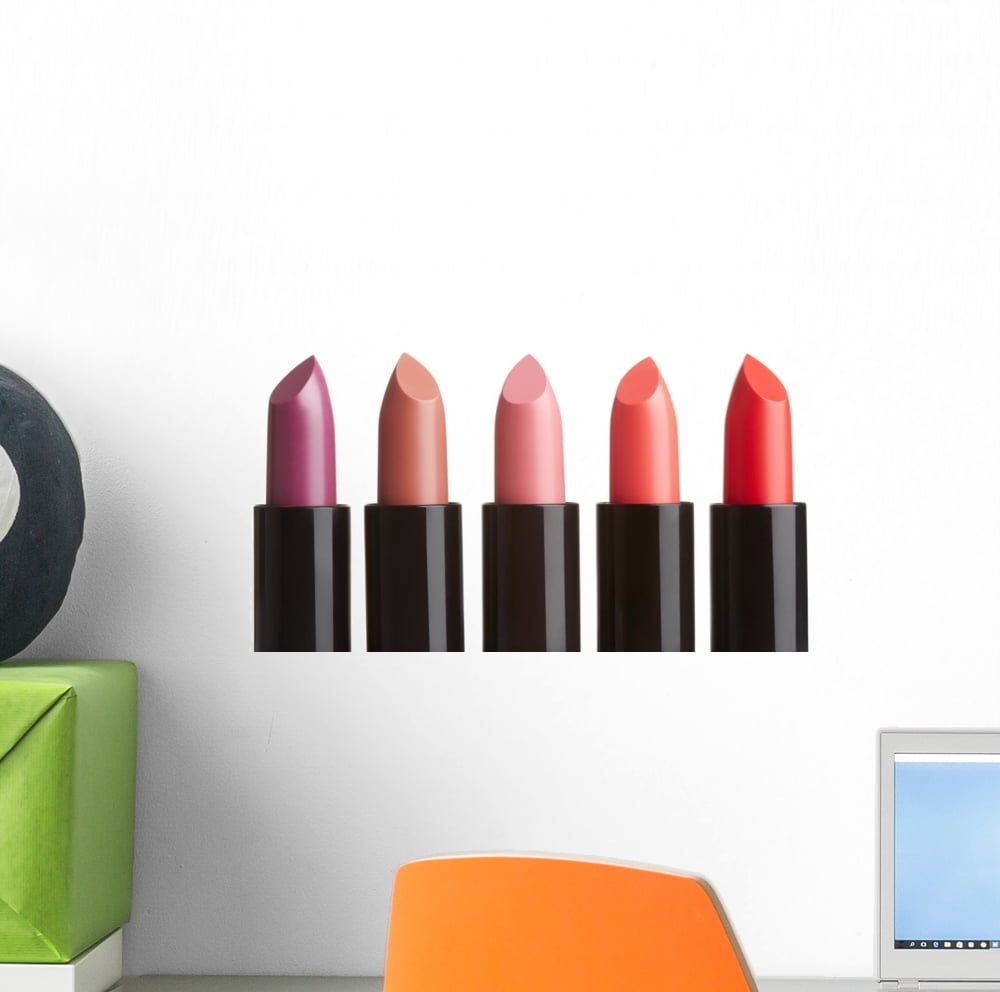 Five Colorful Lipsticks Wall Decal Sticker Set Wallmonkeys Individual ...