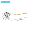 ARCADORA Side Mount Toilet Lever Handle Silver+Golden Zinc Alloy+Copper ...