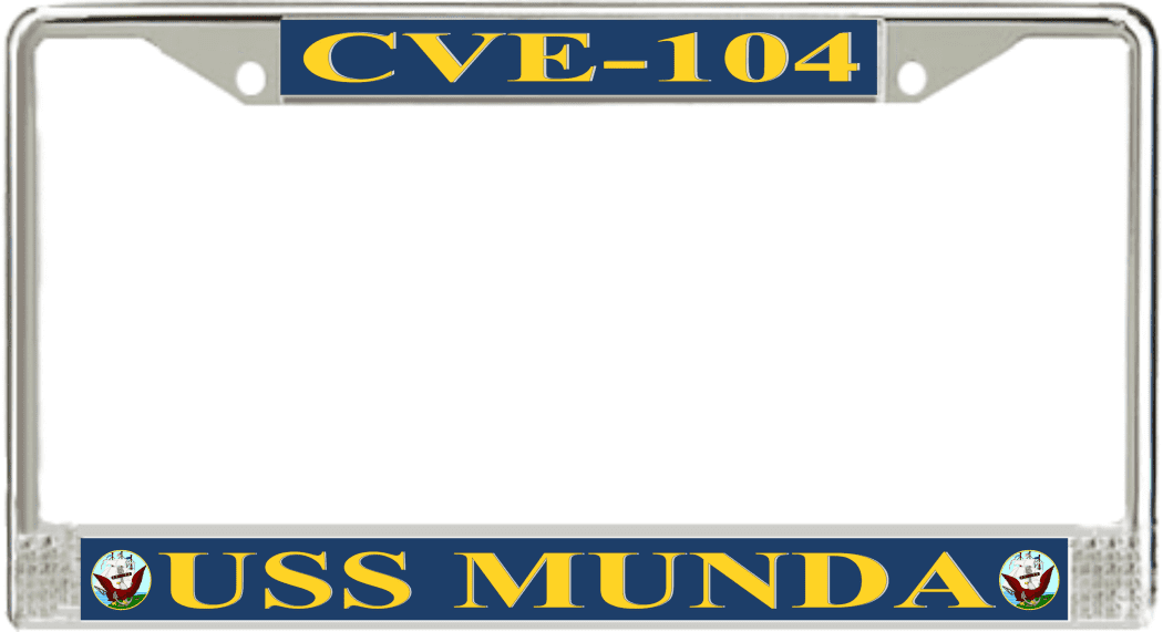 USS Munda CVE-104 License Plate Frame - Walmart.com