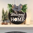 Interchangeable Welcome Sign for Front Door Decoration with 4 Seasonal ...