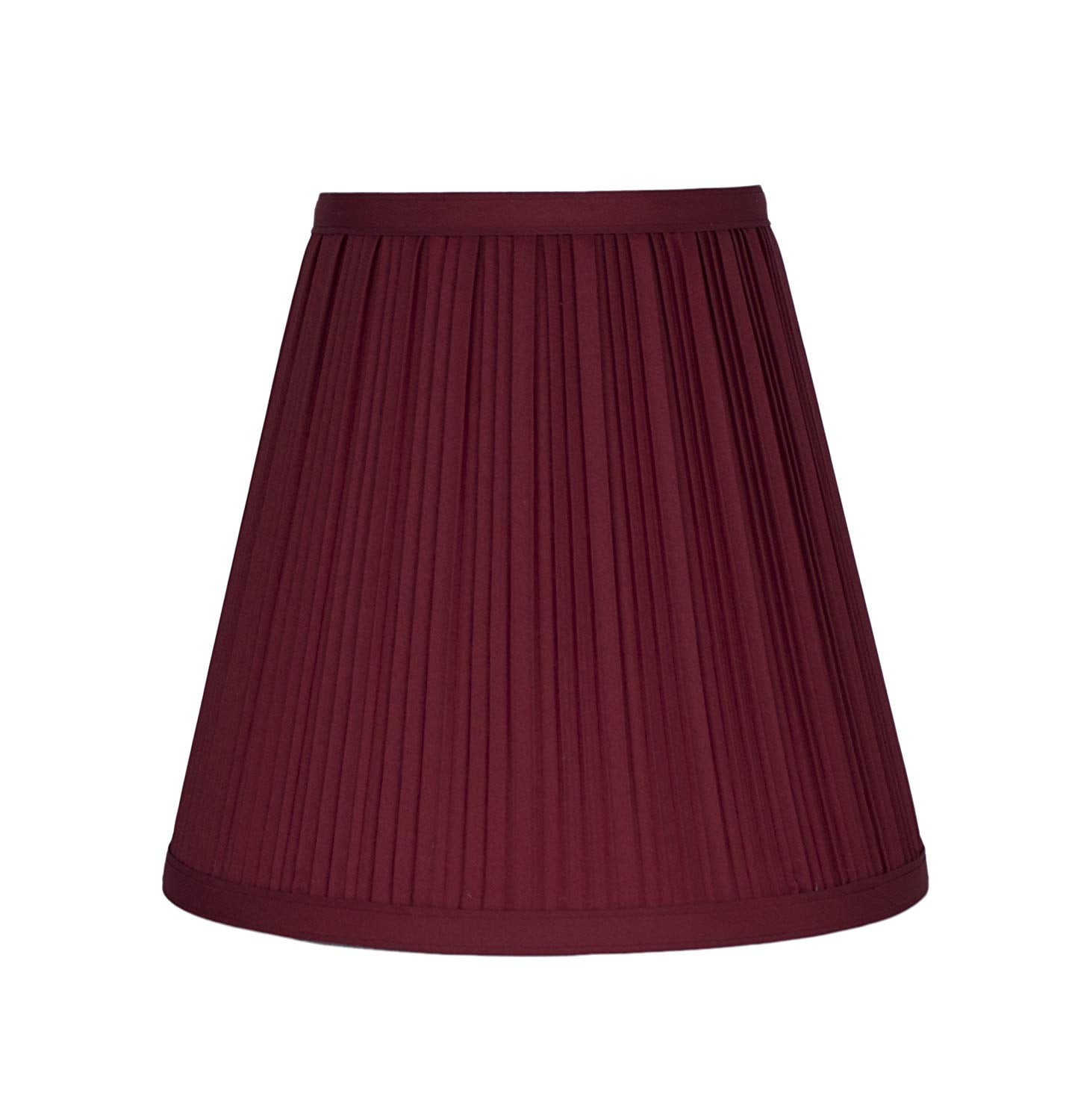 Urbanest Burgundy Mushroom Pleated Lamp Shade 5x9x8.5" - Walmart.com