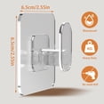 Clear Plastic Wall Hooks, 10 Pack, Strong Adhesive, Stick-On Bathroom ...
