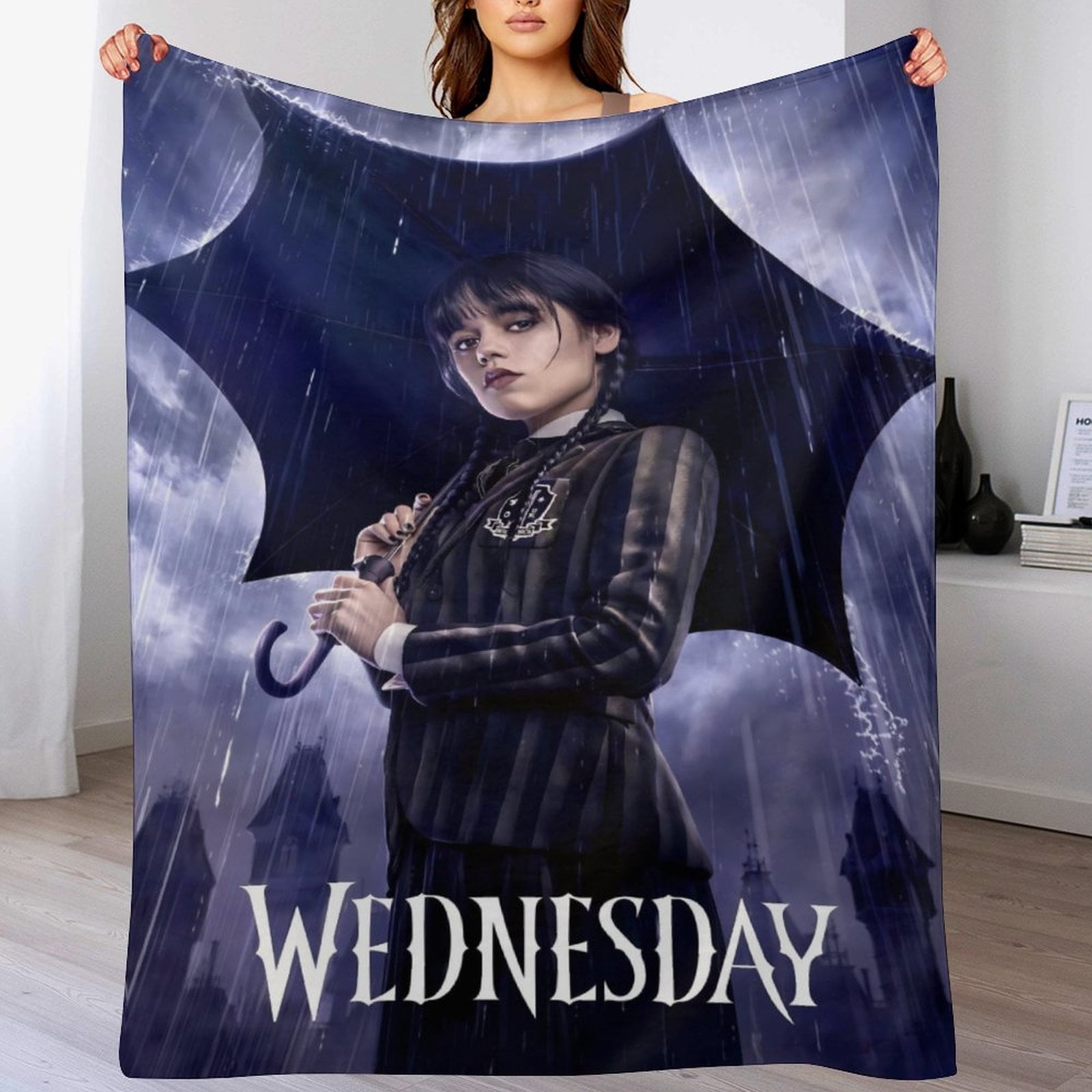 Click here for Officials Wednesday Addams Super Soft Throws Blank... prices