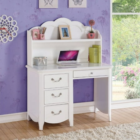 Alluring Computer Desk, White - Walmart.com - Walmart.com