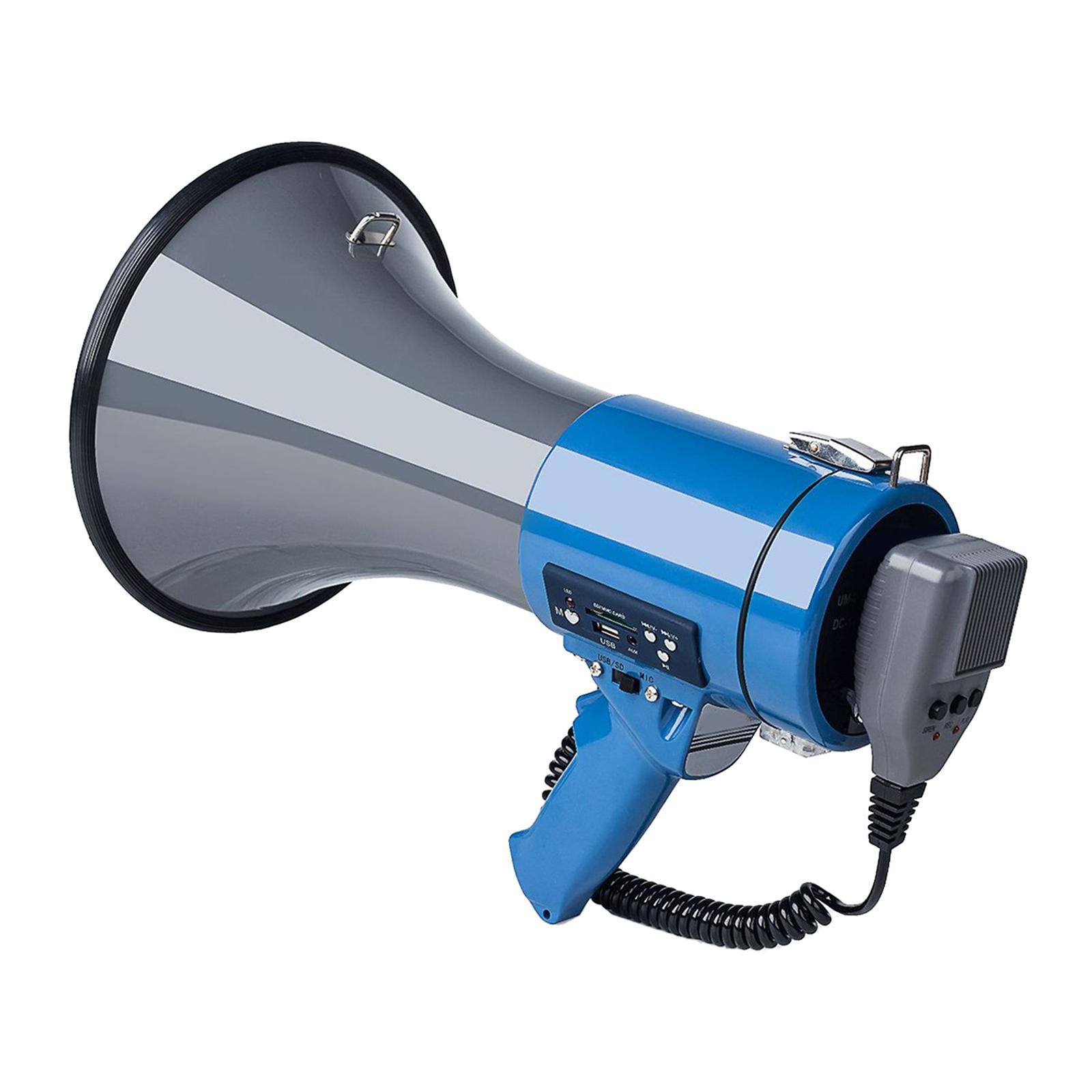 Megáfono Bullhorn 50W de mano, con micrófono amplificador portátil ...