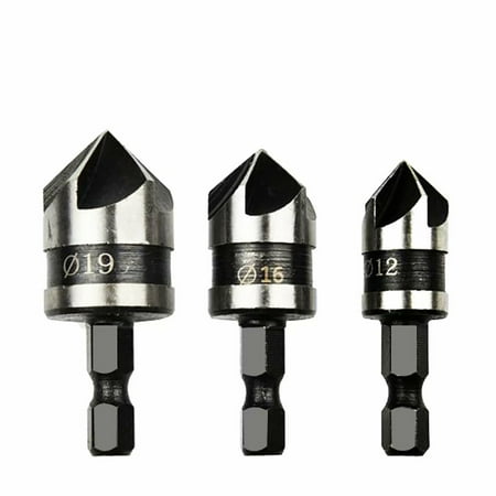 TESNN Five edge chamfering tools 3 sets of 5 edge 90 degree chamfering ...