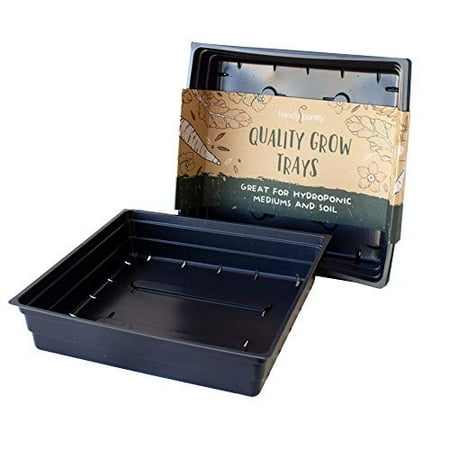 10" x 10" Garden Growing Trays with Drain Holes - 5-pack Recyclable ...