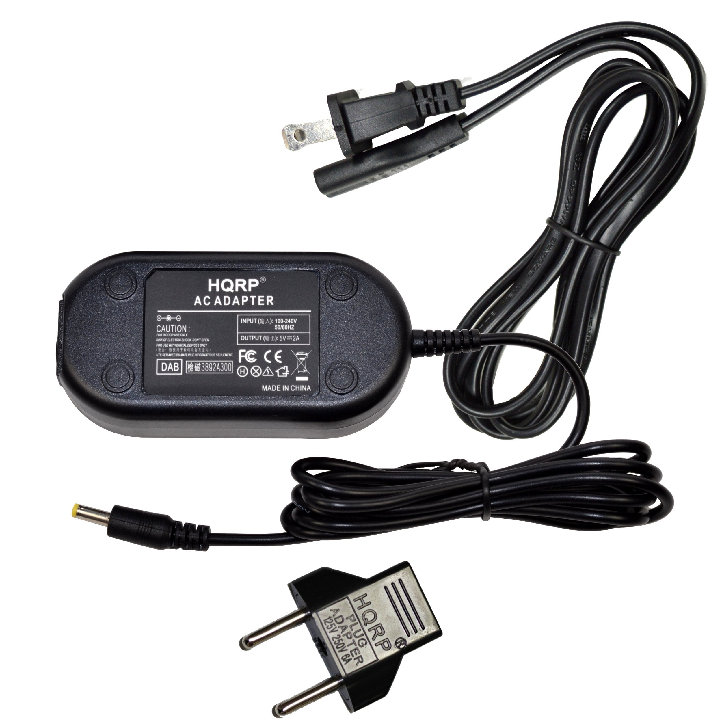 HQRP AC Adapter for Panasonic HDC-SD66 SDR-H101 SDR-H86 SDR-H95 SDR-S45 ...