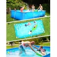 Evajoy, Rectangular Metal Framed Swimming Pool, 13ft x 7ft x 32in ...