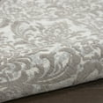 Nourison Damask Vintage Ivory/Grey 5' x 7' Area Rug, (5x7) - Walmart.com
