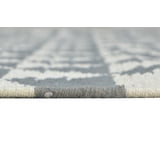 Off-White Wool Rug 5X7 Modern Dhurrie Scandinavian Triangles Room Size ...