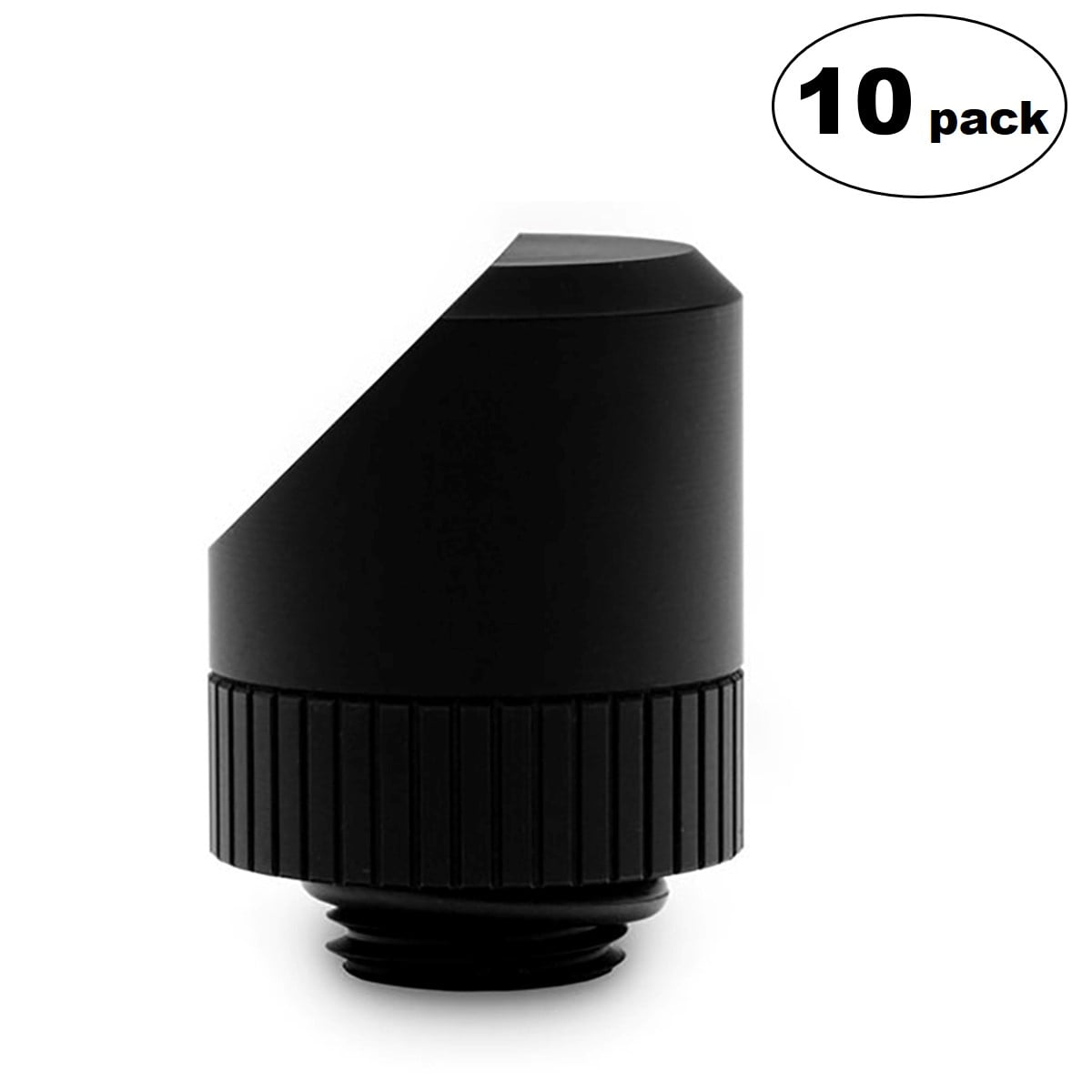 EKWB EK-Torque 45 Degree Angled Rotary Fitting, Black, 10-pack - Walmart.com