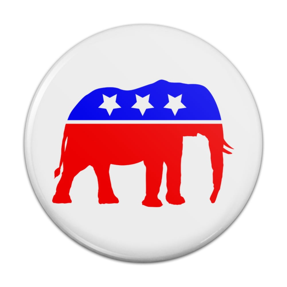Republican Elephant GOP Conservative America Political Party Pinback ...