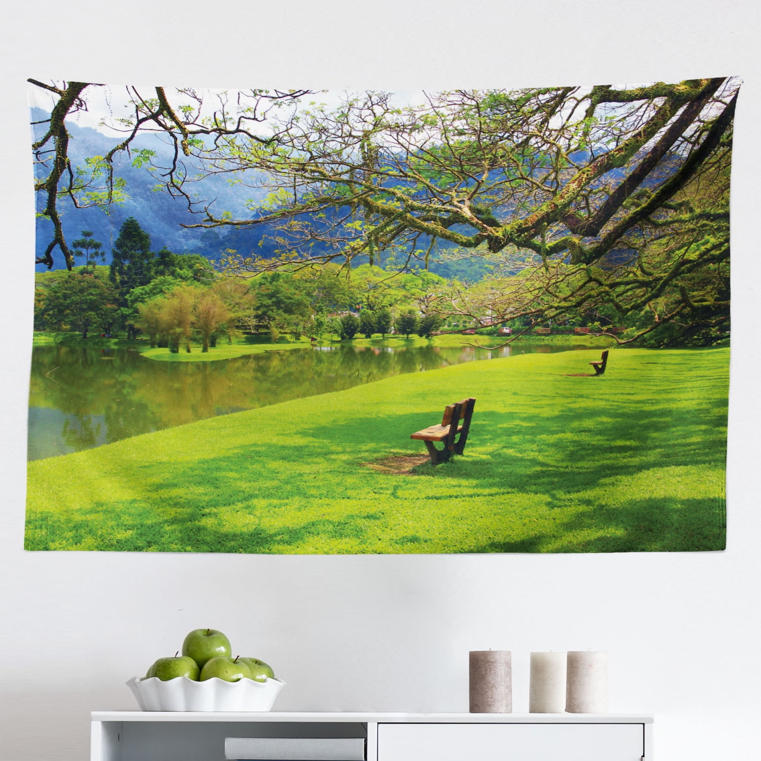 Nature Tapestry, Waterfall at Forest in Tropical Environment Unusual ...